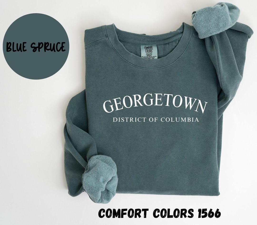 Georgetown Sweatshirt, Comfort Colors®, Georgetown Crewneck Sweater ...