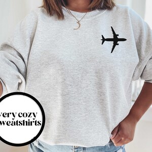 Airplane Flight Crew Sweatshirt, Airplane Flight Crew Gift, Stewardess ...