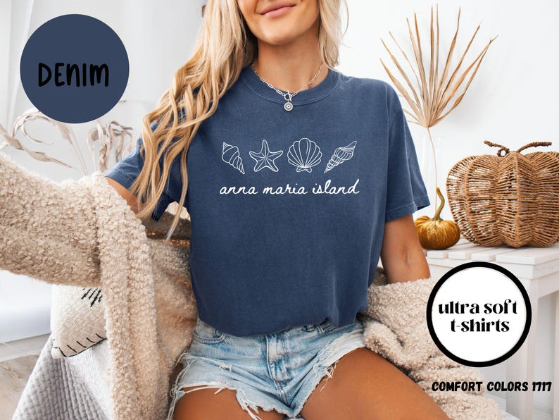 Anna Maria Island Florida Shirt, Comfort Colors®, Anna Maria Island FL ...
