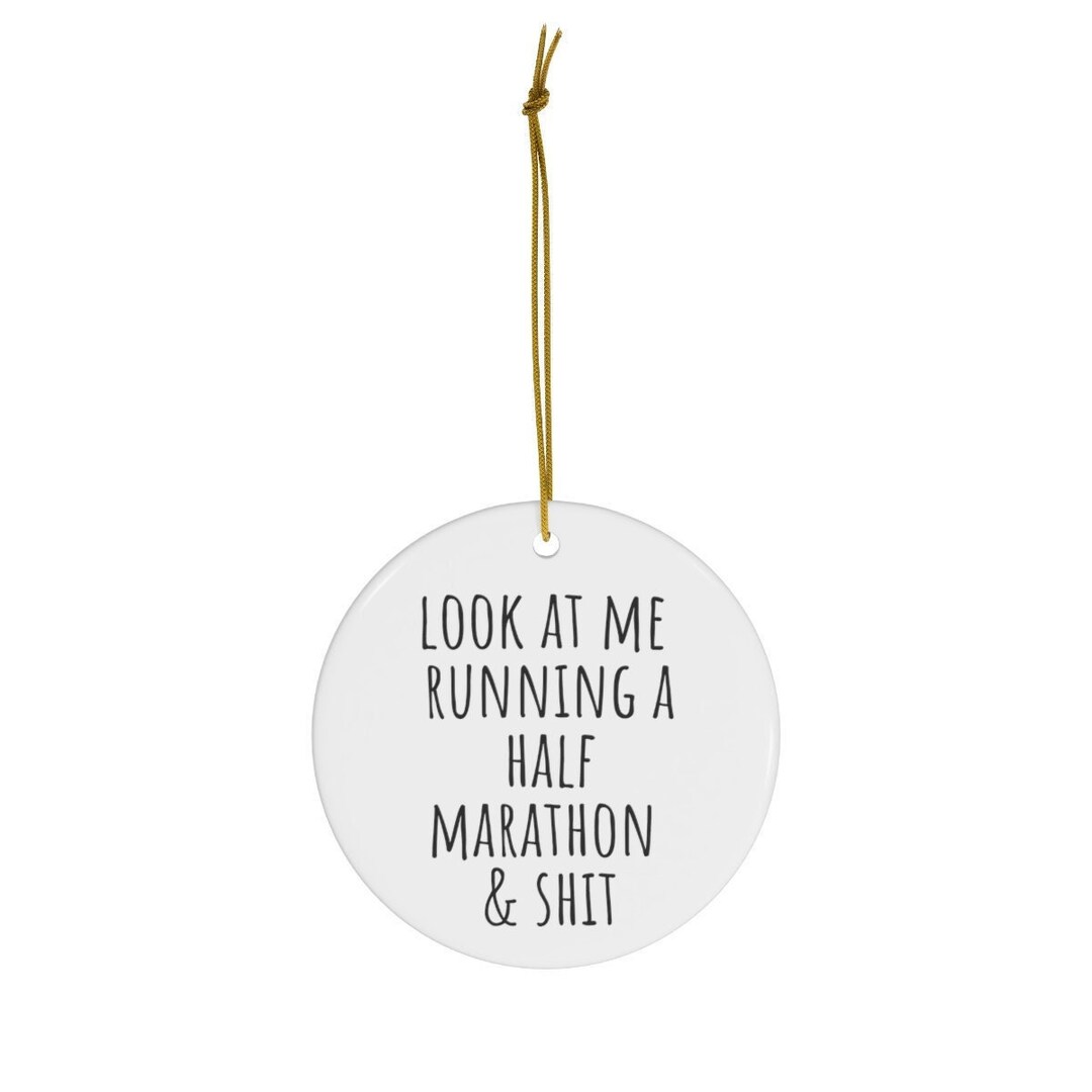 Half Marathon Ornament, Half Marathon Gifts, Running Ornament, Gifts ...