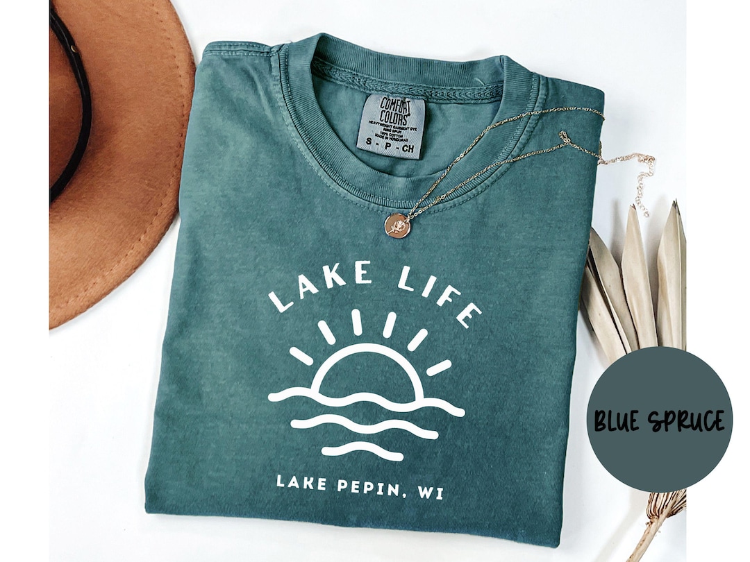 Custom Lake Shirt, Comfort Colors®, Personalized Lake House T-shirt ...