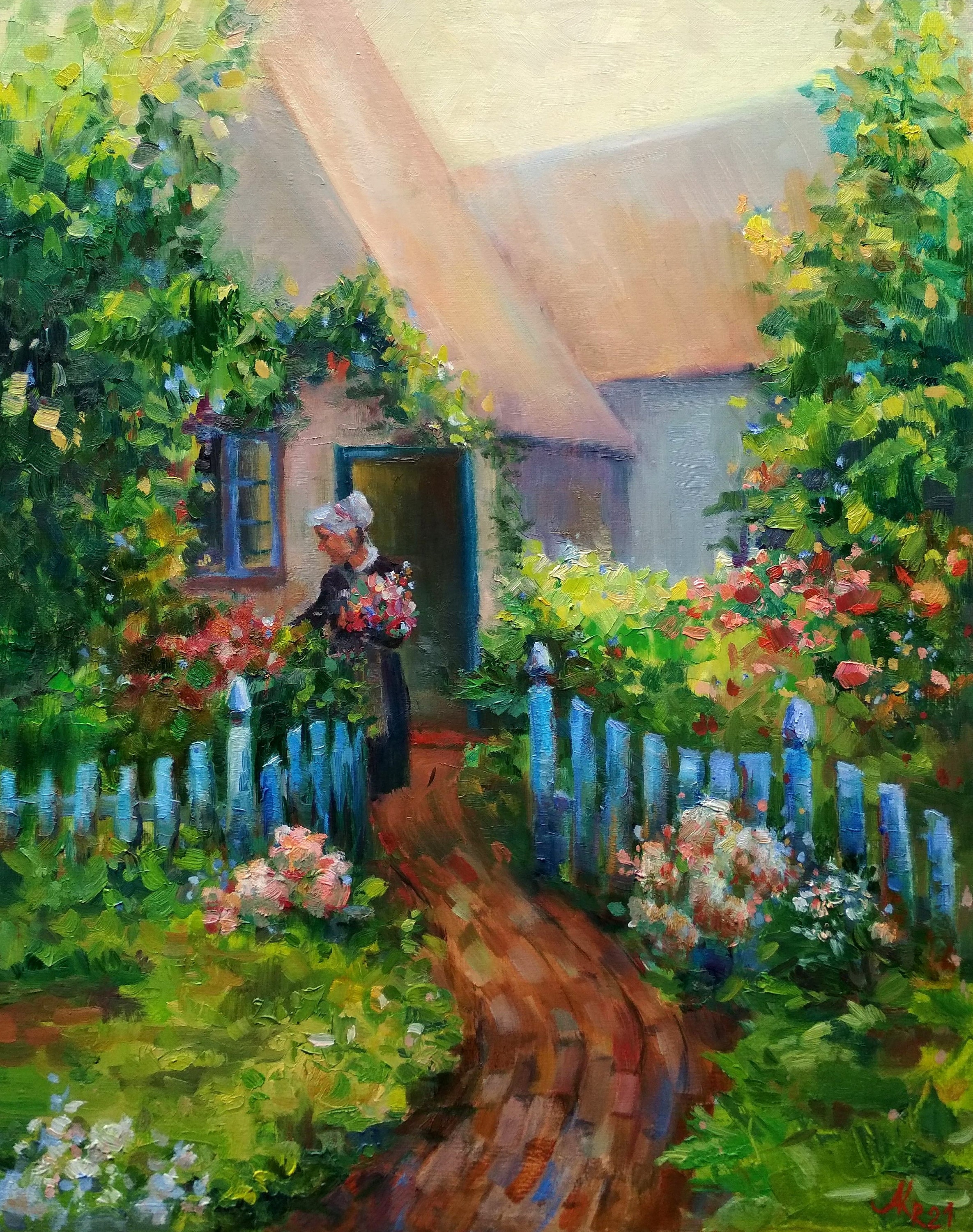 Flower Garden Acrylic Paintings
