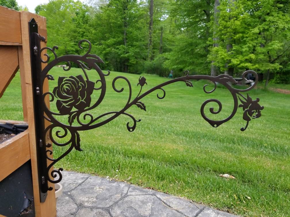 Custom Hanging Sign With Scroll Work Gable Bracket - Etsy