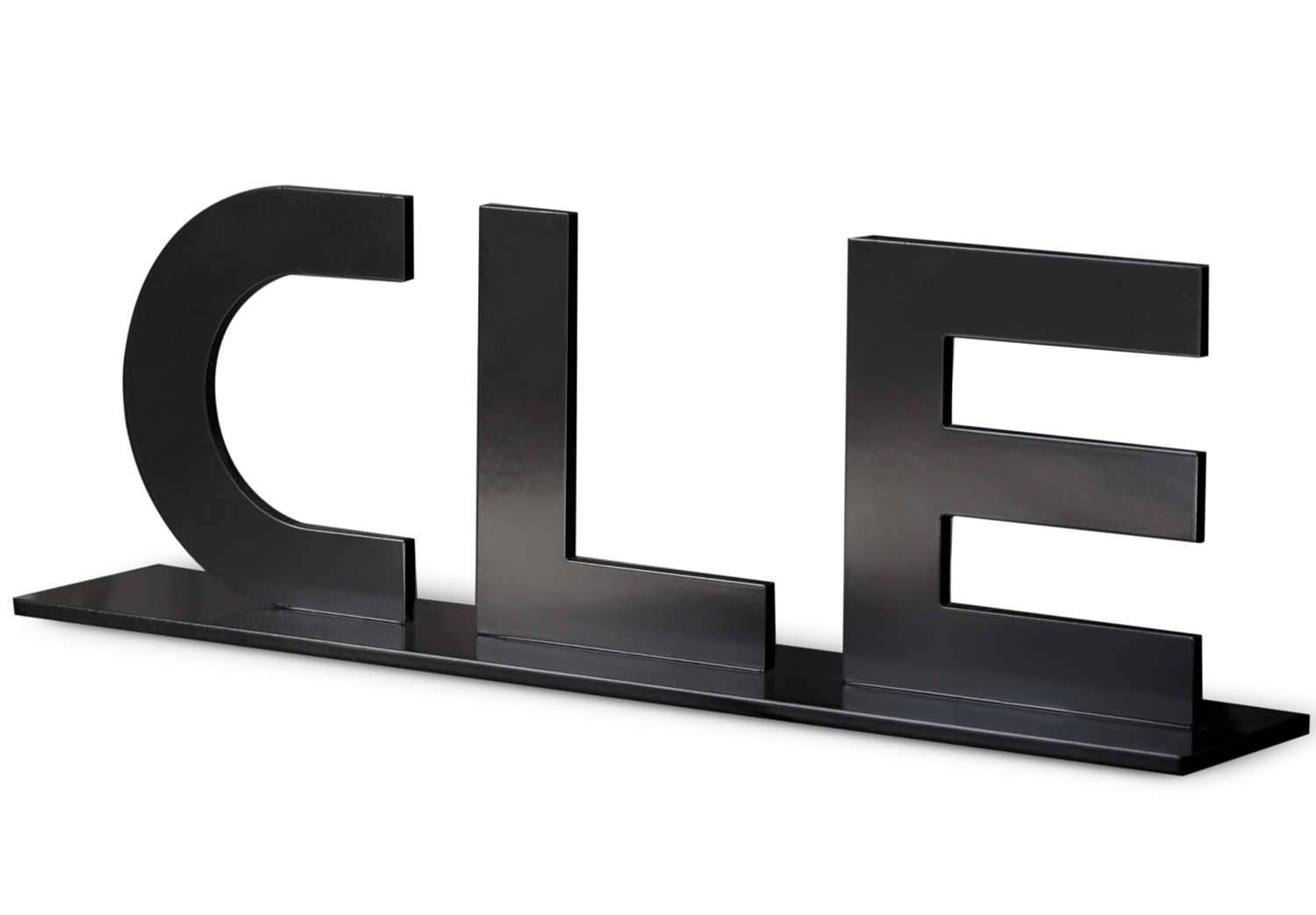 Cleveland Letter Sign / CLE Letter Sign Ohio Metal Industrial Home ...