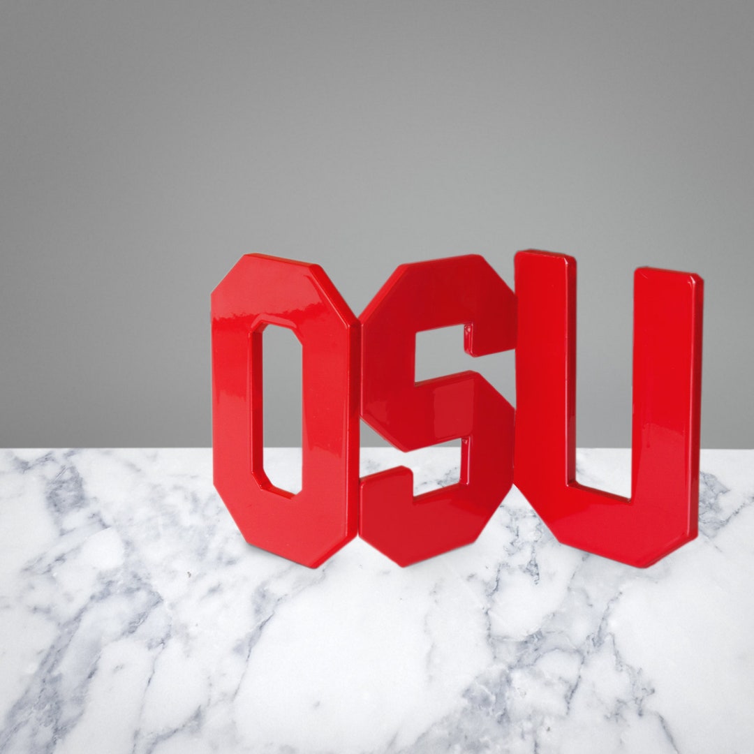 OSU Word Art Letter Sign - Ohio State University - Buckeyes Tri-sign ...