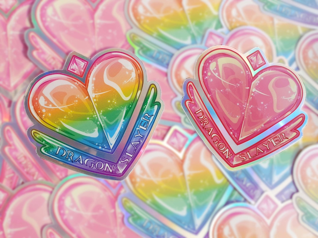 Guild Wars 2 Aesthetic Holographic Commander Tag Sticker Cute, Pink ...