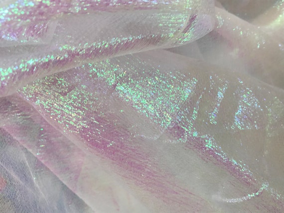 Iridescent White Fabric