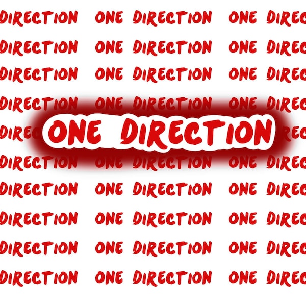 One Direction Decal - Etsy