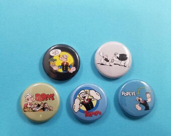 Popeye the Sailor Man Cartoon Enameled Lapel Pin Vintage - Etsy