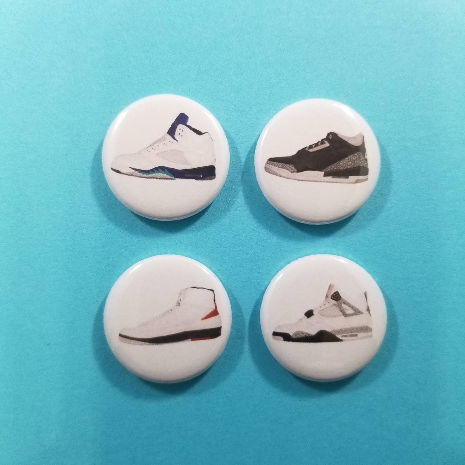 Air Jordan set of 8 refrigerator magnets featuring vintage | Etsy
