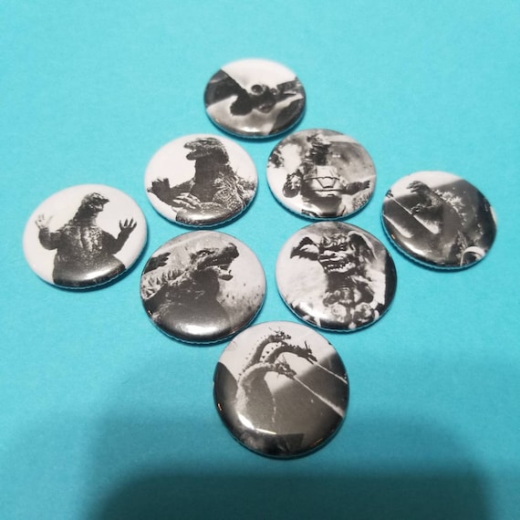 Godzilla Set of 8 Refrigerator Magnets Featuring Classic | Etsy
