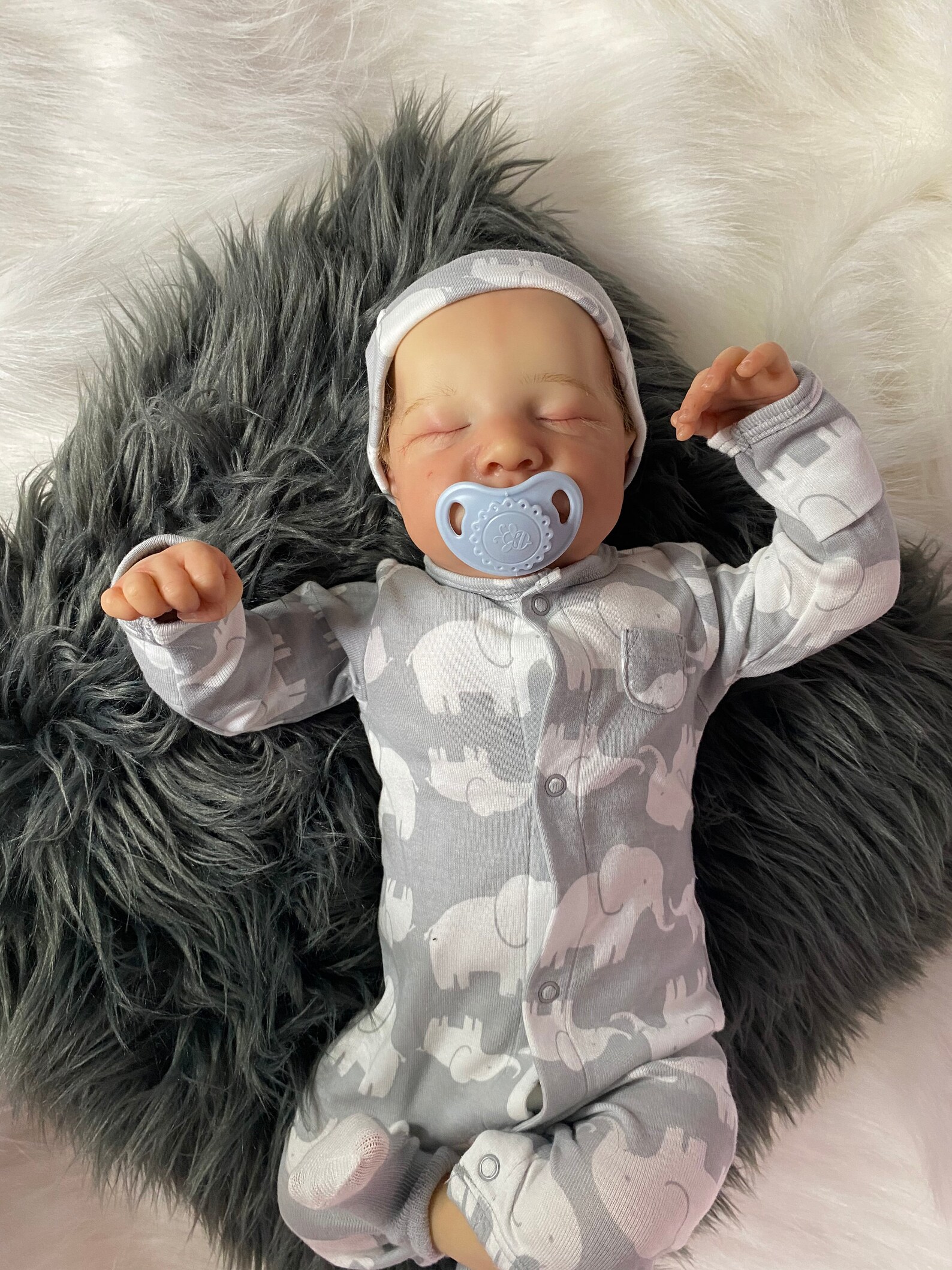 Custom ,levi Bonnie Brown ,reborn Baby Doll With Coa,therapeutic Reborn ...