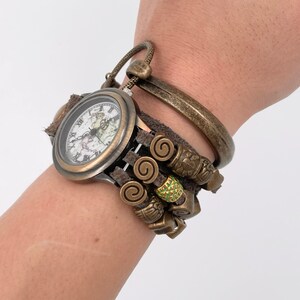 Wrap Watch, White Leather Watch, Leather Wrap Watch, Leather Wrap ...