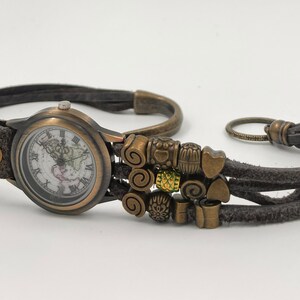 Wrap Watch, White Leather Watch, Leather Wrap Watch, Leather Wrap ...