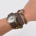 Wrap Watch, White Leather Watch, Leather Wrap Watch, Leather Wrap ...