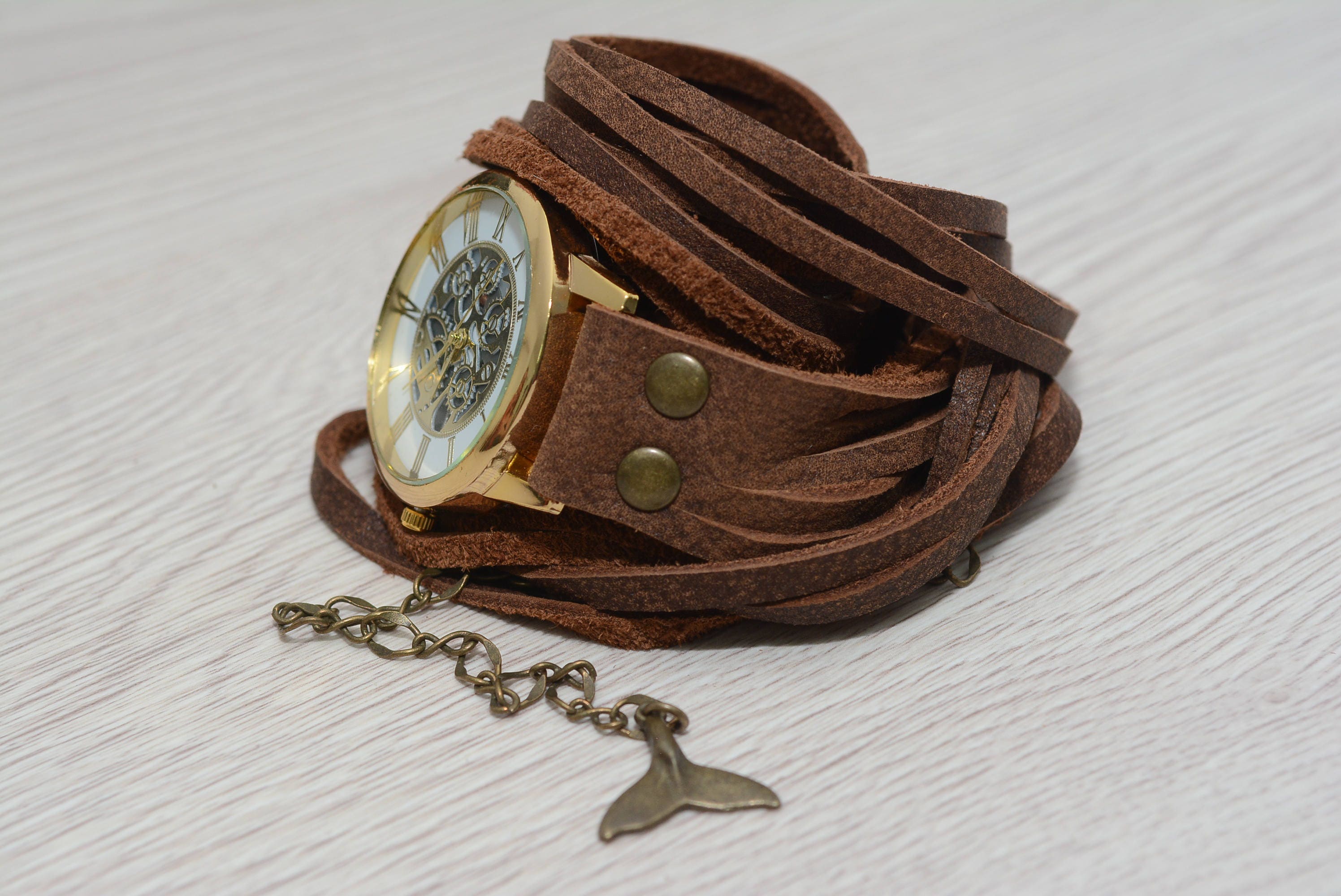 Leather Wrap Around Watch Wrap Watch for Woman Wrap Watch - Etsy