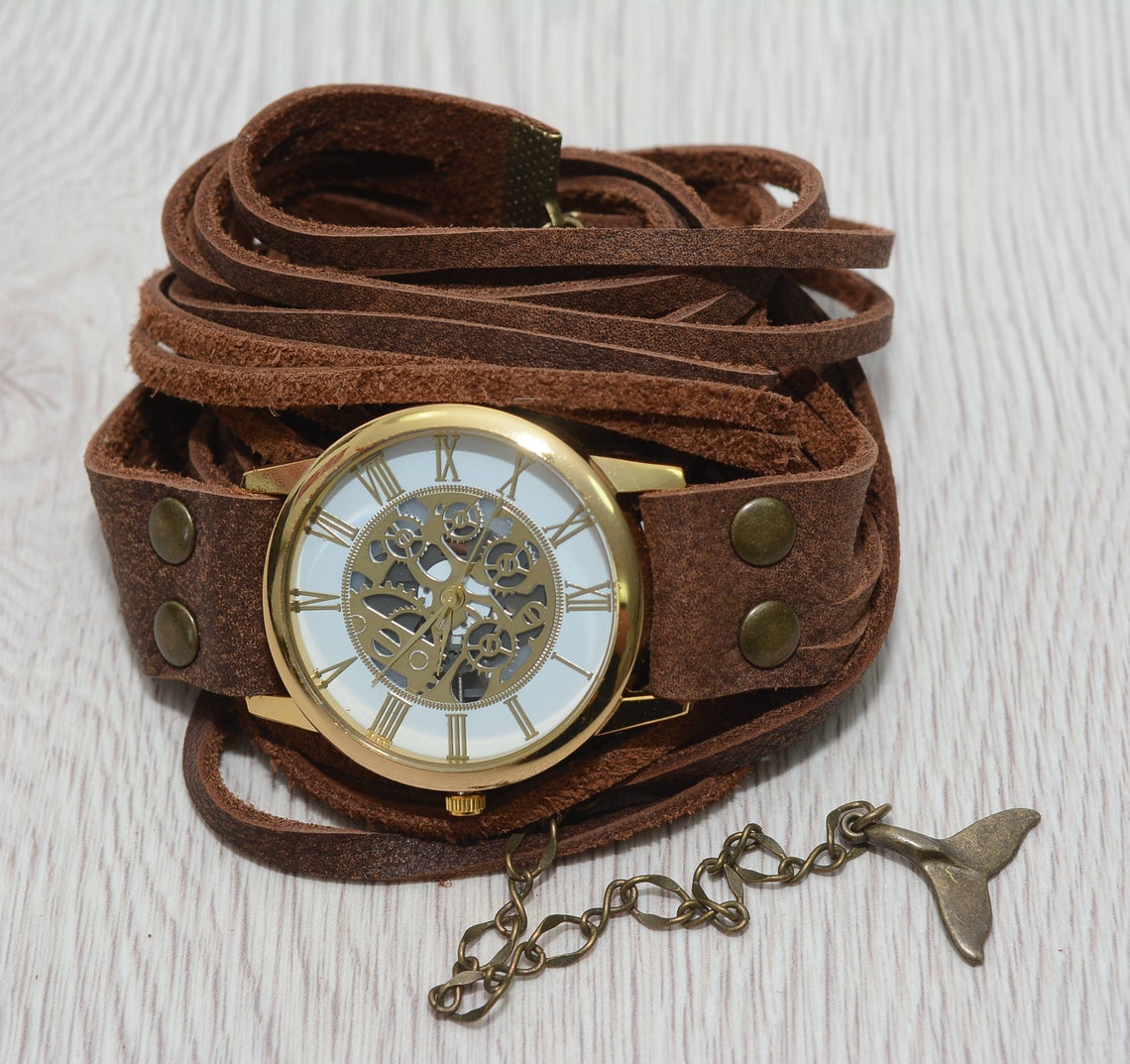 Leather Wrap Around Watch Wrap Watch for Woman Wrap Watch - Etsy