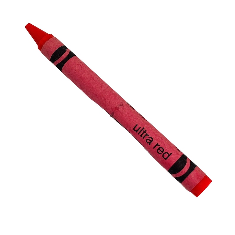 Ultra Red Crayola Crayon Fluorescent Retired Permanent Name Change ...