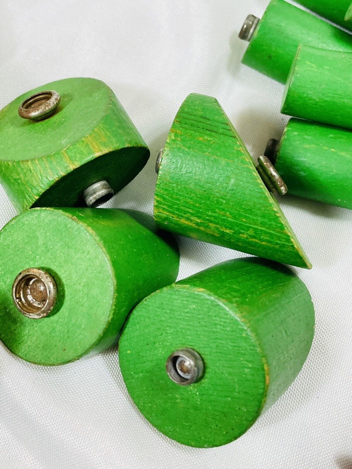 Snap N Play Vintage Wooden Building Blocks With Button Snap - Etsy