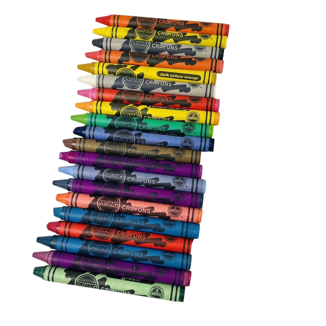 Prang Color Art Crayons 20 Vintage Crayons Used Old Logo - Etsy