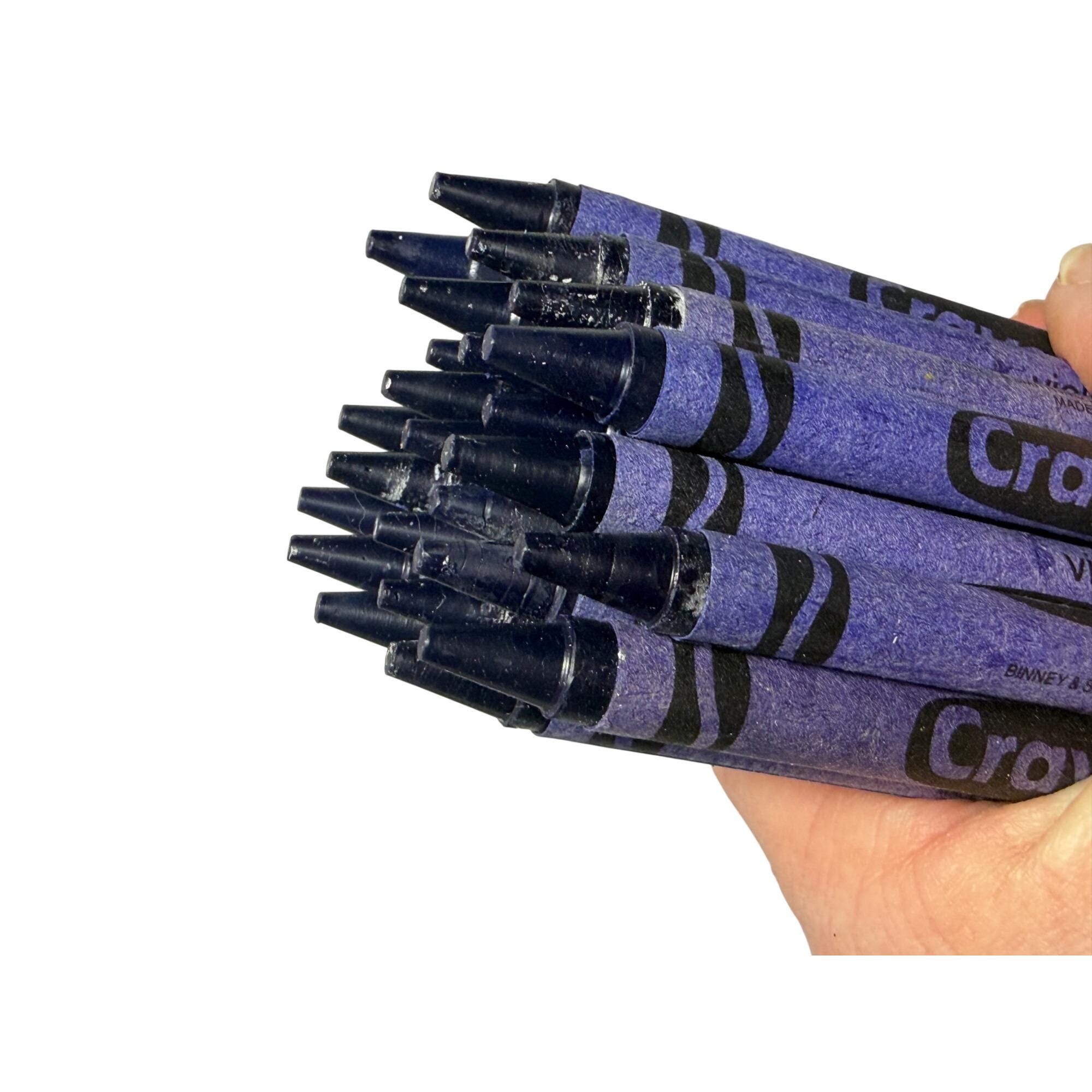 Retired Collectible Crayola Violet Blue Crayons Box of 24 - Etsy