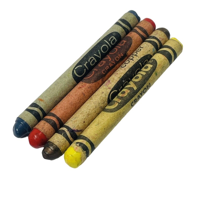 4 Retired Crayola Crayon Retired Vintage Used - Etsy