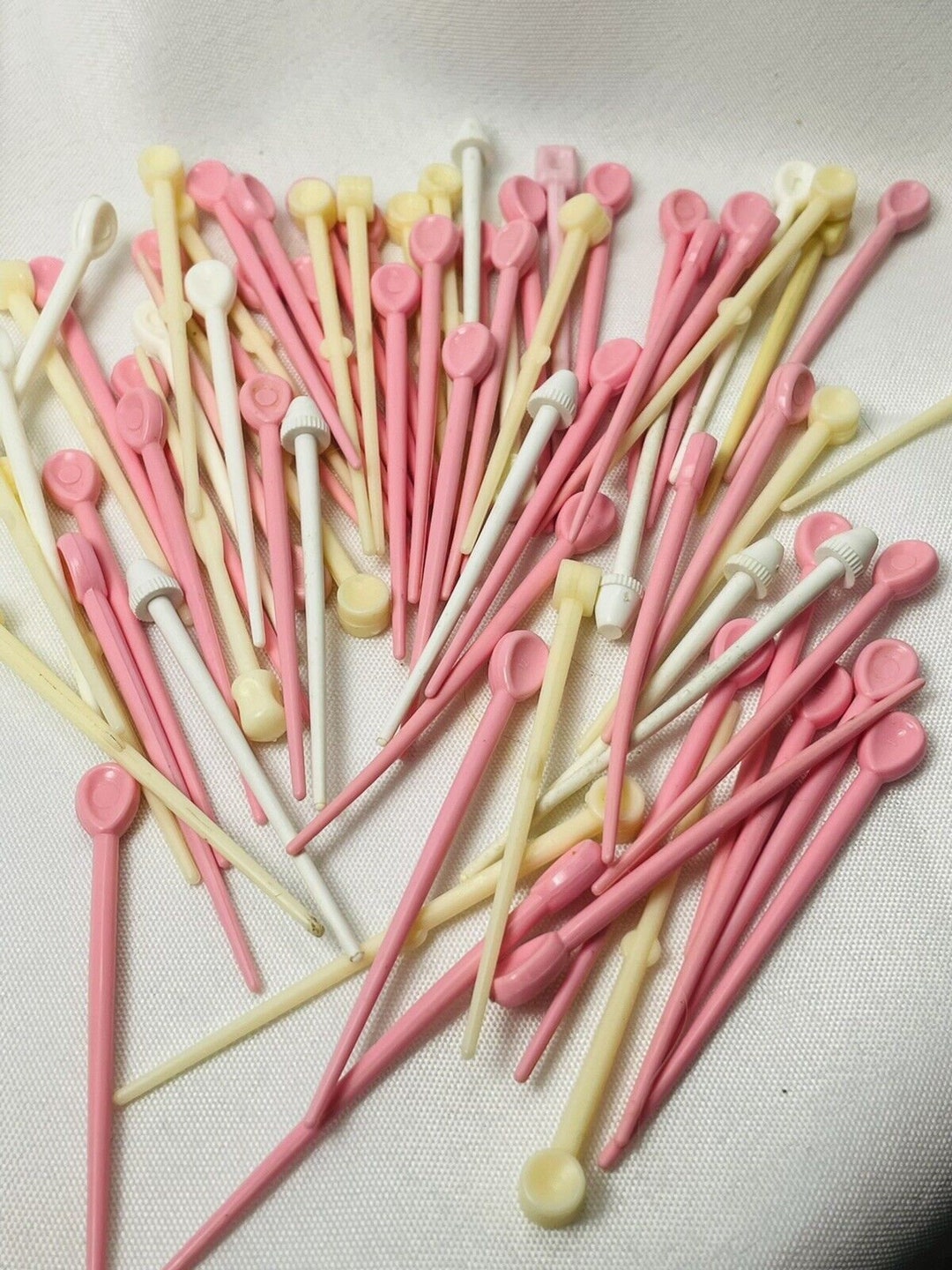 Goody Roller Pins Plastic Pink White Cream Hair Curler 2.75 - Etsy