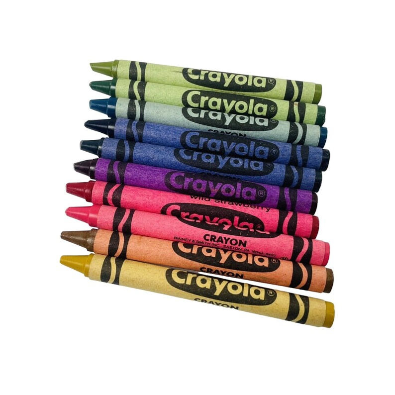 Vintage Binney & Smith Crayola Crayon Hard to Find Colors Lot 10 Loose ...