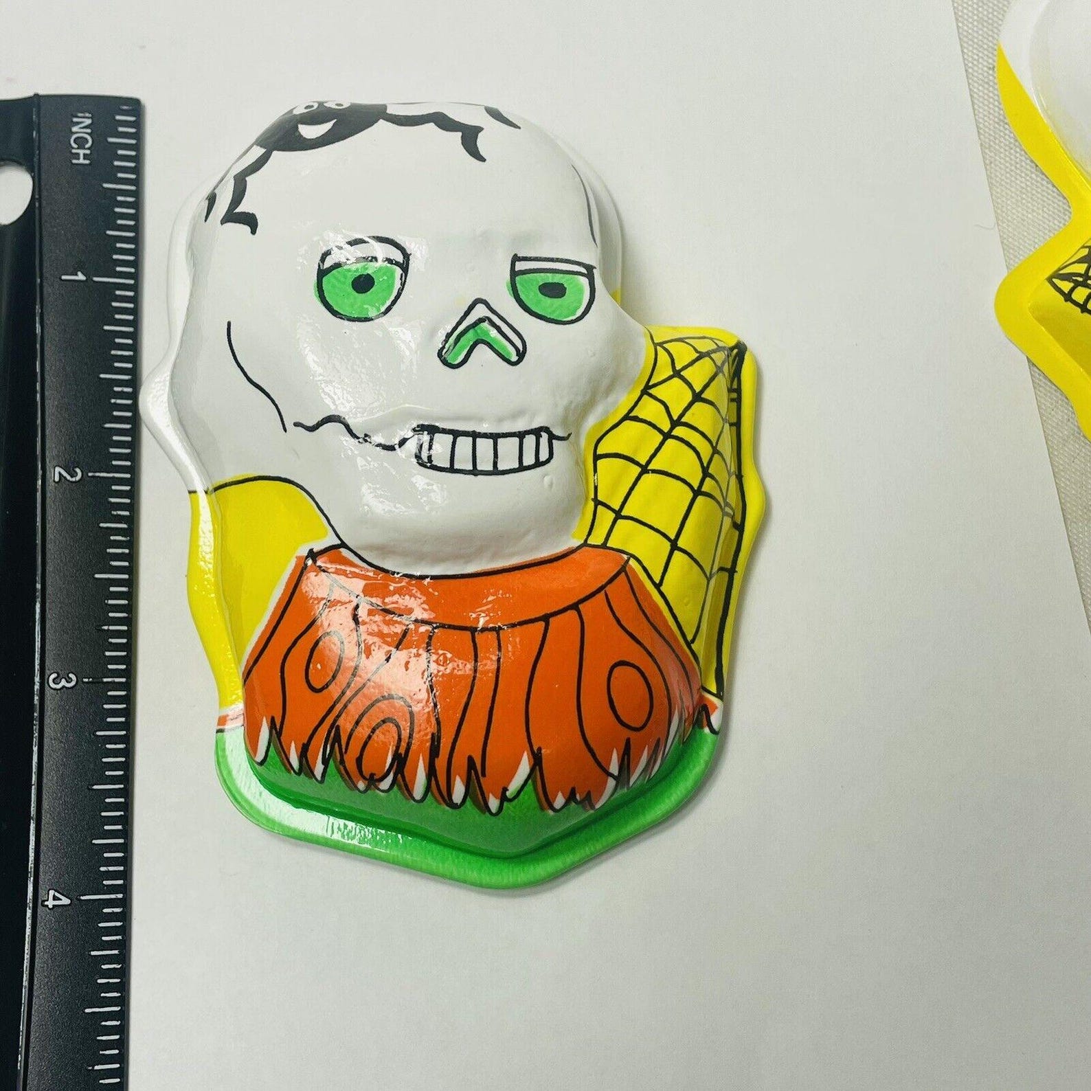 Vintage Vacuform 3D Molded Plastic Skull Corn Cob Halloween Candy ...