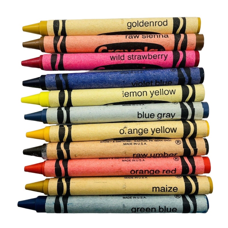 25 Retired and Hard to Find Crayola Crayon Collector Vintage Color Lot ...