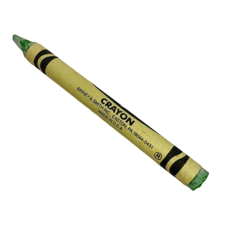 Ultra Green Crayola Crayon Fluorescent Retired Permanent Name Change ...