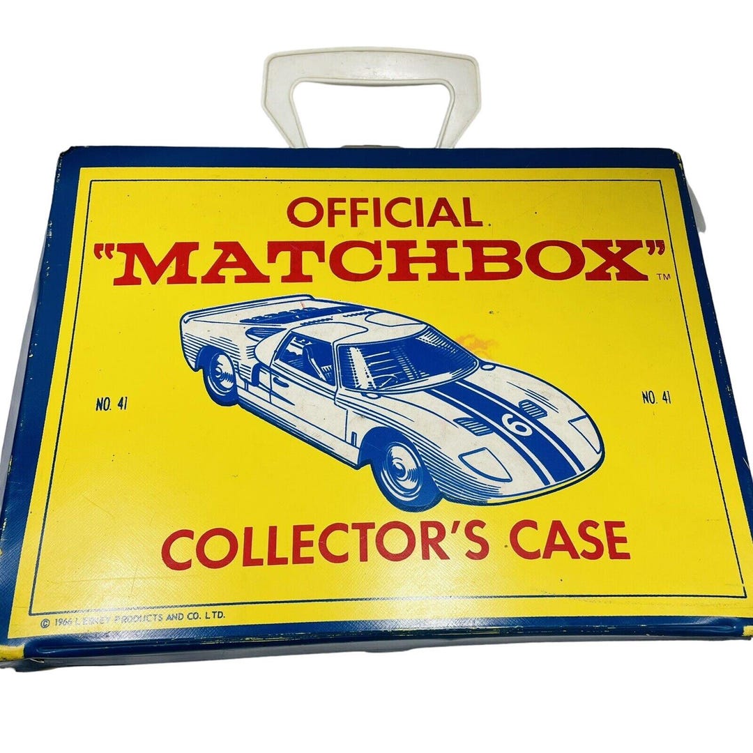 Vintage 1966 Official Matchbox Carrying Case #41 Lesney DAMAGED - Etsy