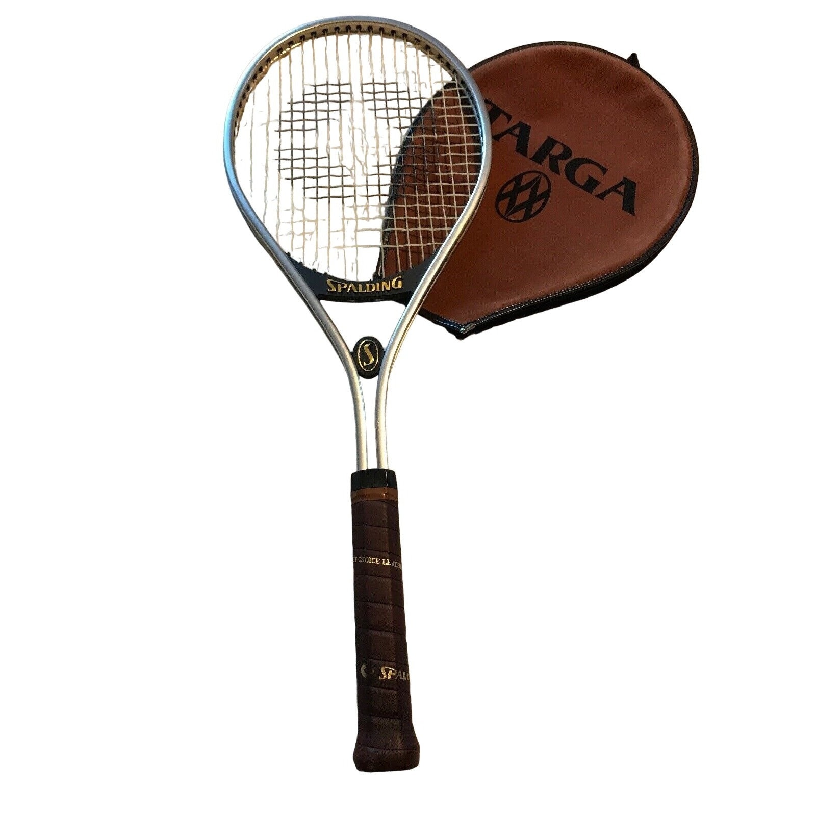 Spalding Targa Tennis Sport Racket & Brown Cover 4L Aluminum Alloy ...