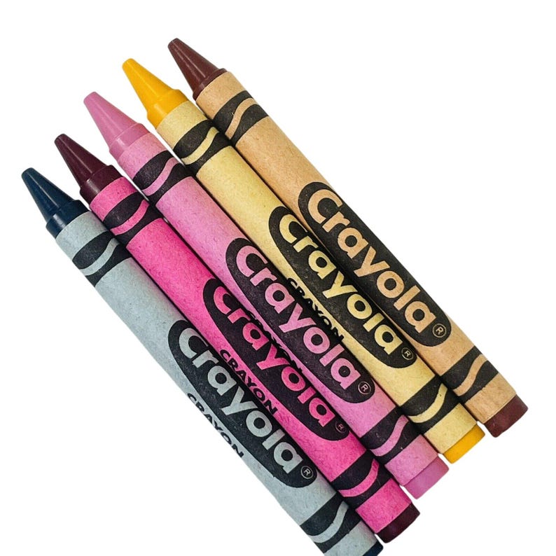 Crayola Crayon Retired Vintage 5 Loose NEW Indian Red Dandelion Thistle ...