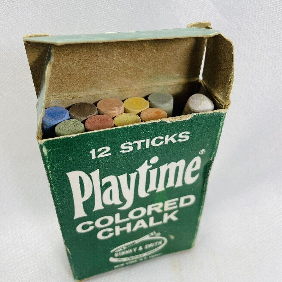Crayola Box of Vintage Playtime Colored Chalk 11 Sticks Binney Smith ...