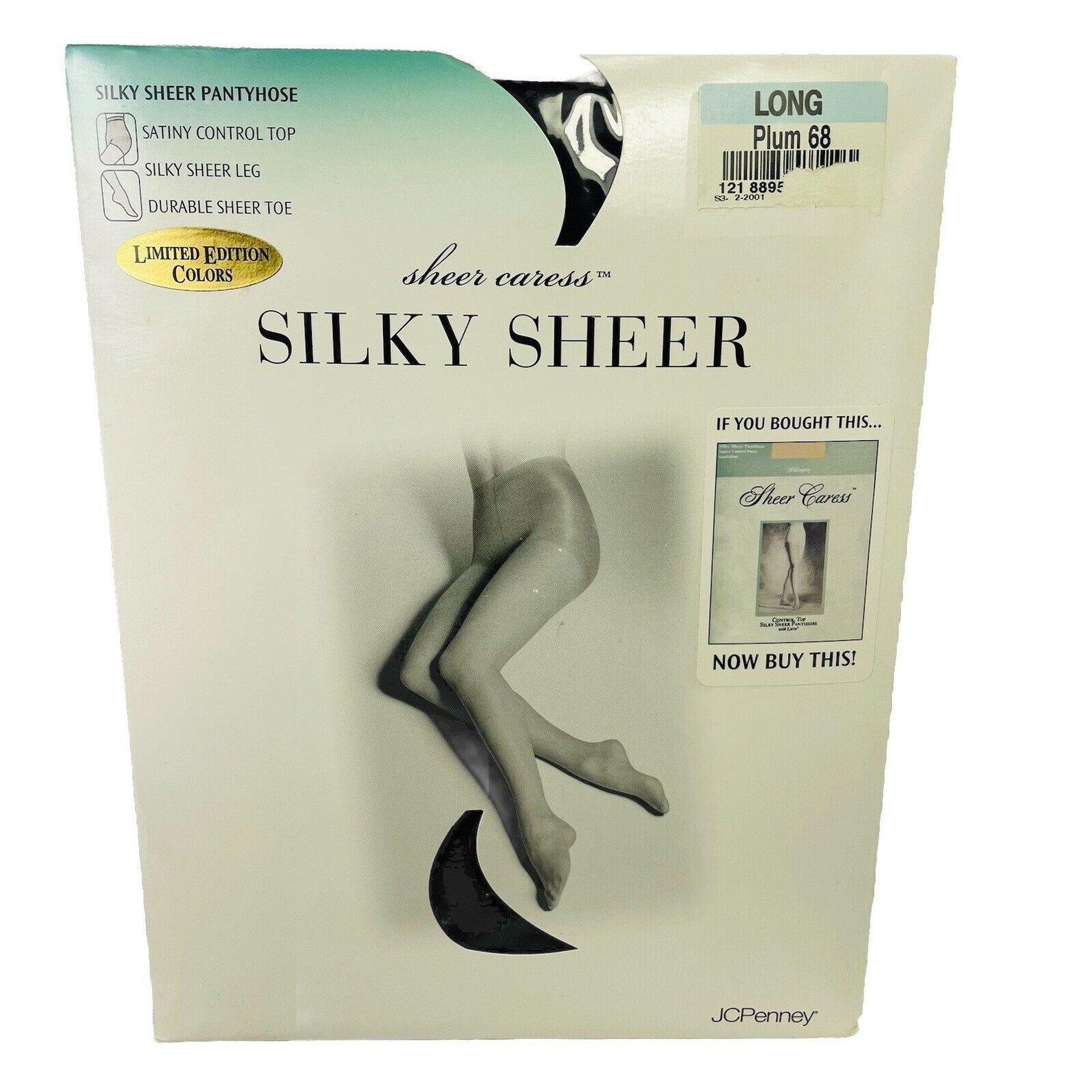 Jcpenney Silky Sheer Toe Caress Nylon Pantyhose Long Plum Limited ...