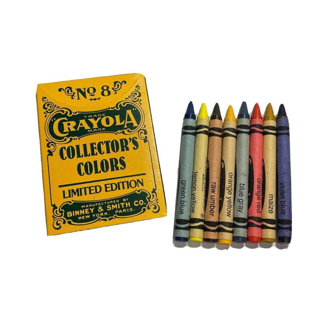 Crayola Collectors Colors No 8 Limited Edition Crayon Box Set Vintage ...