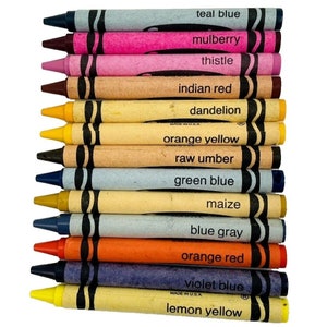 13 Retired Crayola Crayon Collector Vintage Color Lot UNUSED - Etsy