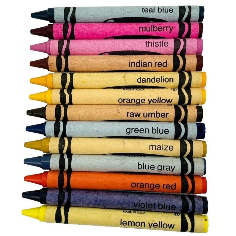 13 Retired Crayola Crayon Collector Vintage Color Lot UNUSED - Etsy