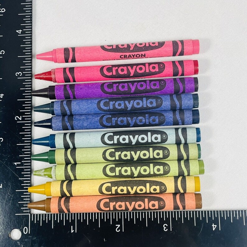 Crayola Crayon Hard to Find Colors Lot 10 Vintage Binney & Smith - Etsy