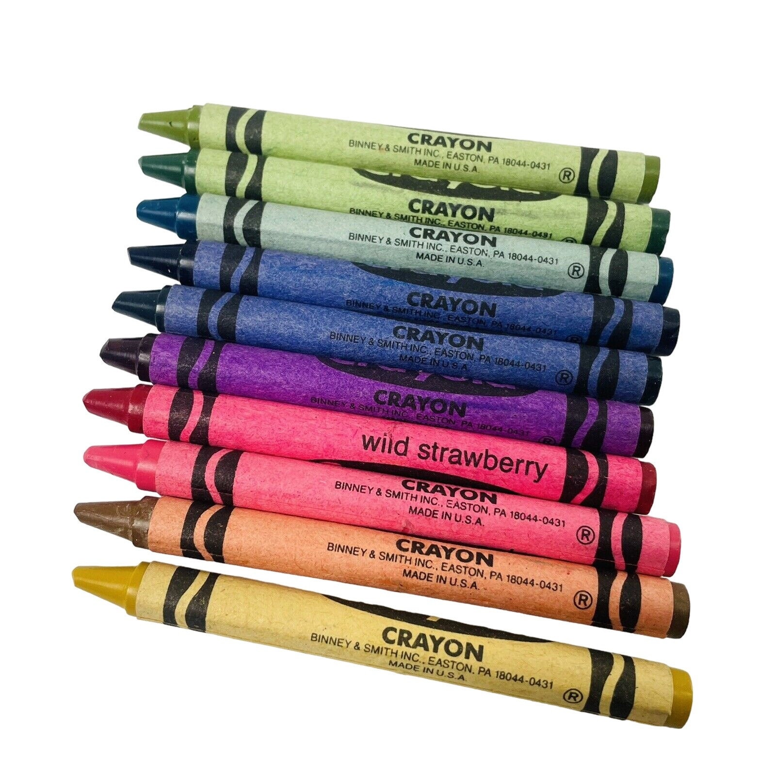 Vintage Binney & Smith Crayola Crayon Hard to Find Colors Lot 10 Loose ...