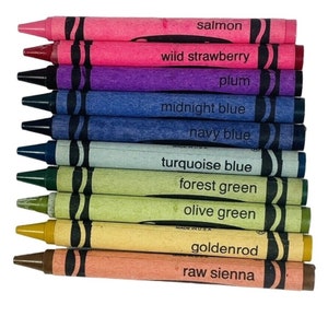 Crayola Crayon Hard to Find Colors Lot 10 Vintage Binney & Smith - Etsy