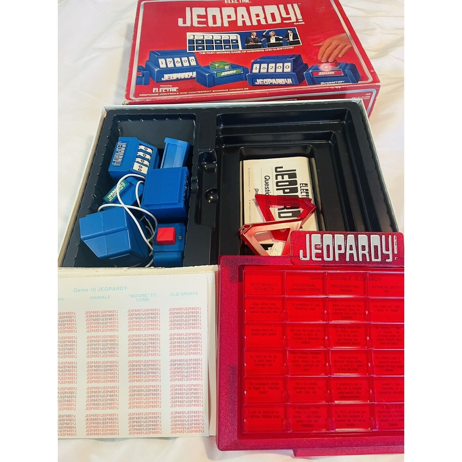 Jeopardy Board Game Vintage 1987 Pressman Electric Response - Etsy