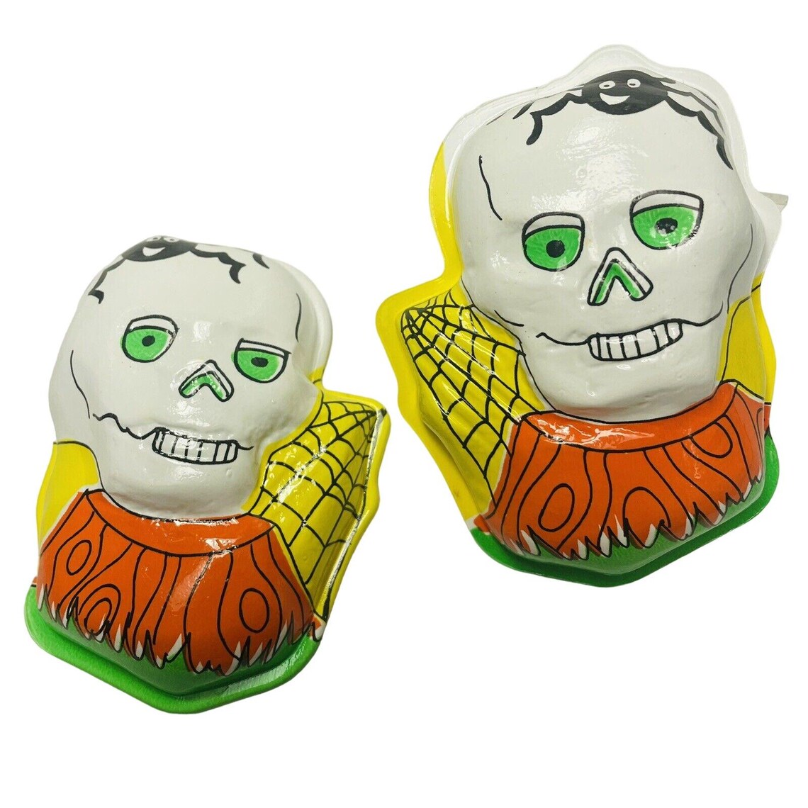 Vintage Vacuform 3D Molded Plastic Skull Corn Cob Halloween Candy ...