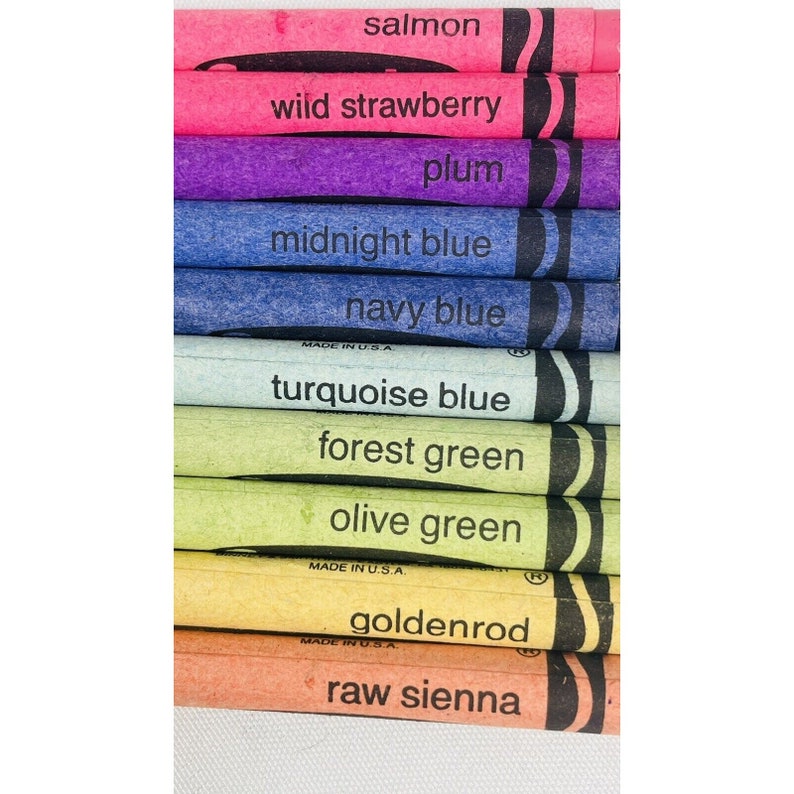 Crayola Crayon Hard to Find Colors Lot 10 Vintage Binney & Smith - Etsy