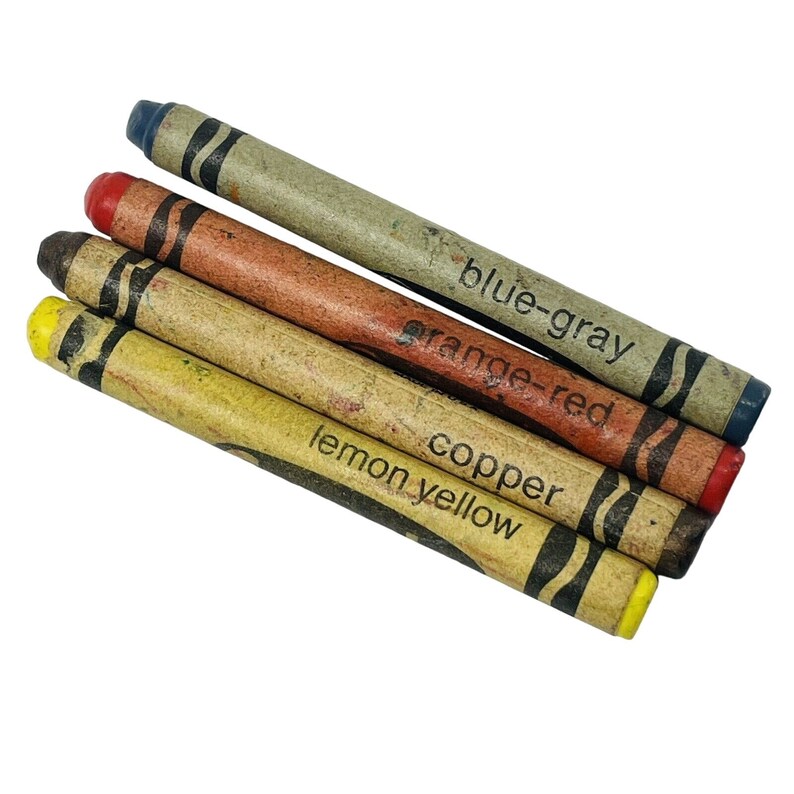 4 Retired Crayola Crayon Retired Vintage Used - Etsy