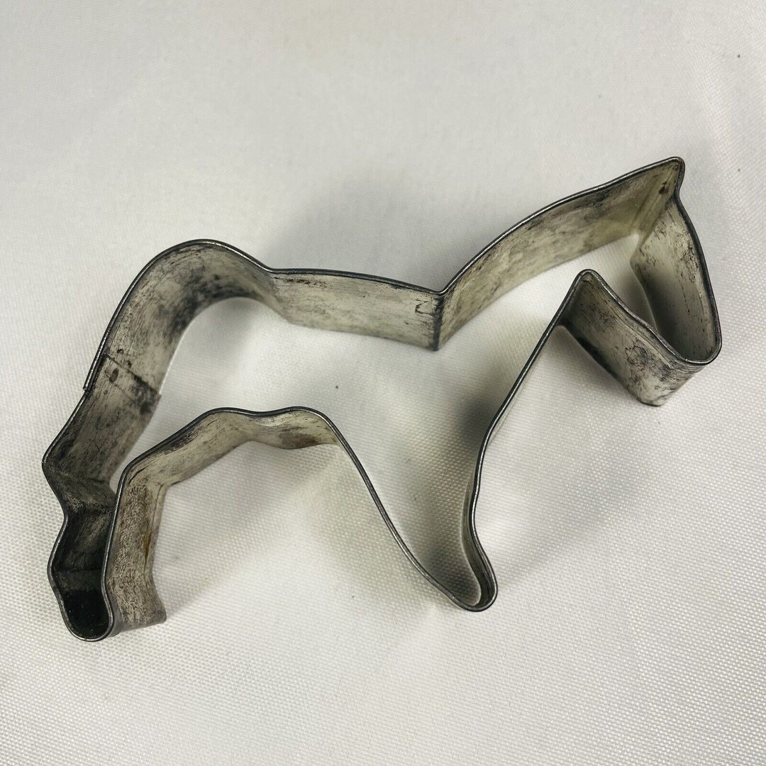 Horse 4 Inch Push Through Cookie Cutter Mold Ornament Vintage Aluminum ...