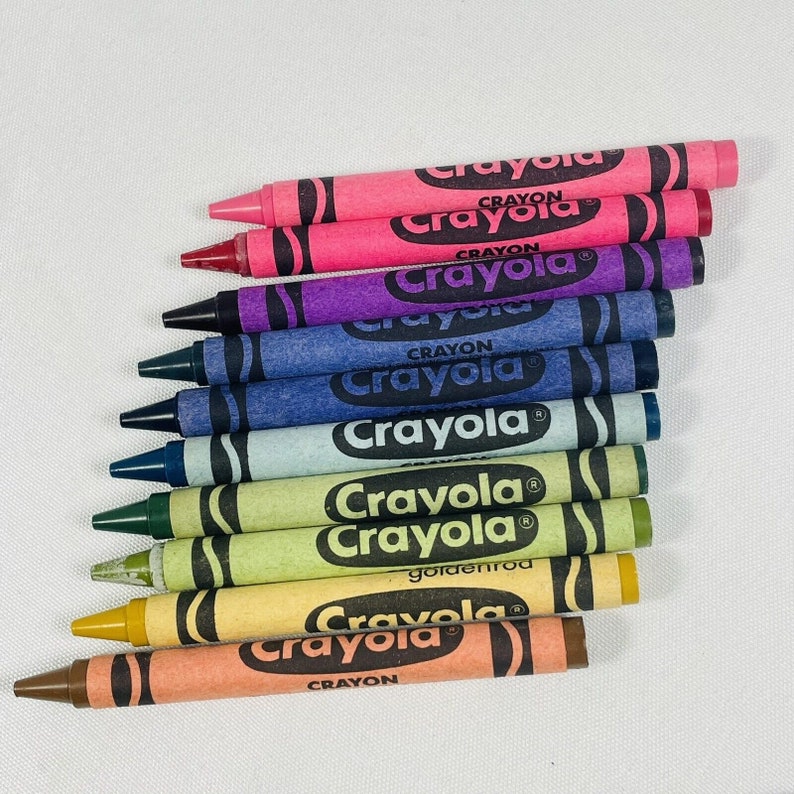 Crayola Crayon Hard to Find Colors Lot 10 Vintage Binney & Smith - Etsy