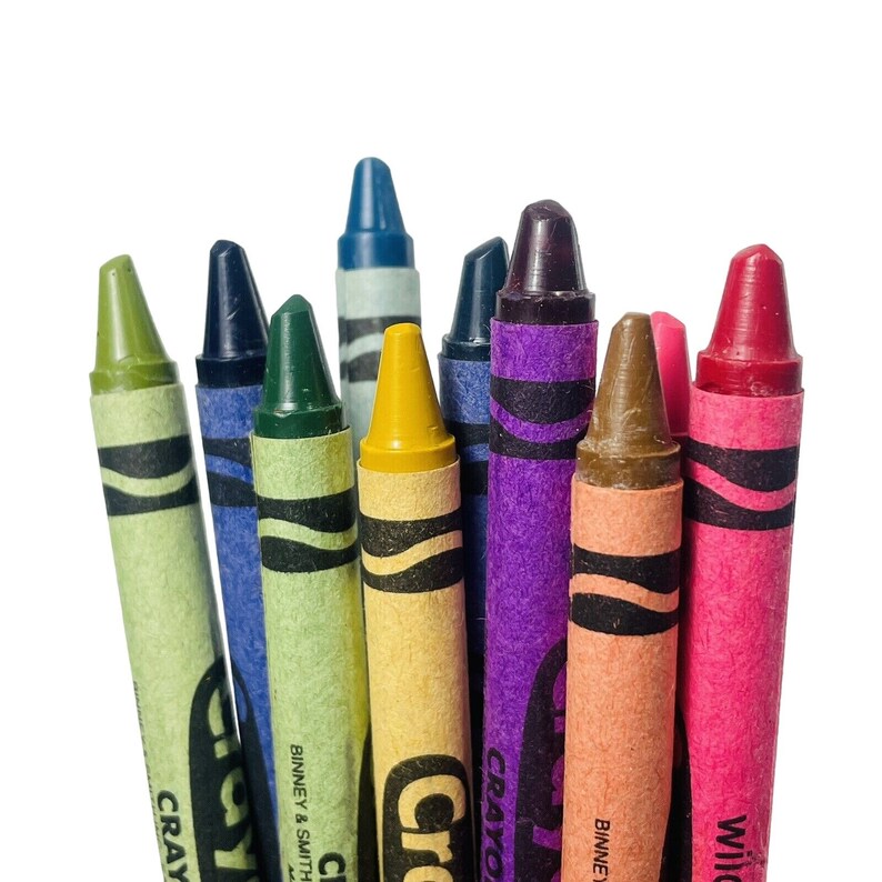 Vintage Binney & Smith Crayola Crayon Hard to Find Colors Lot 10 Loose ...