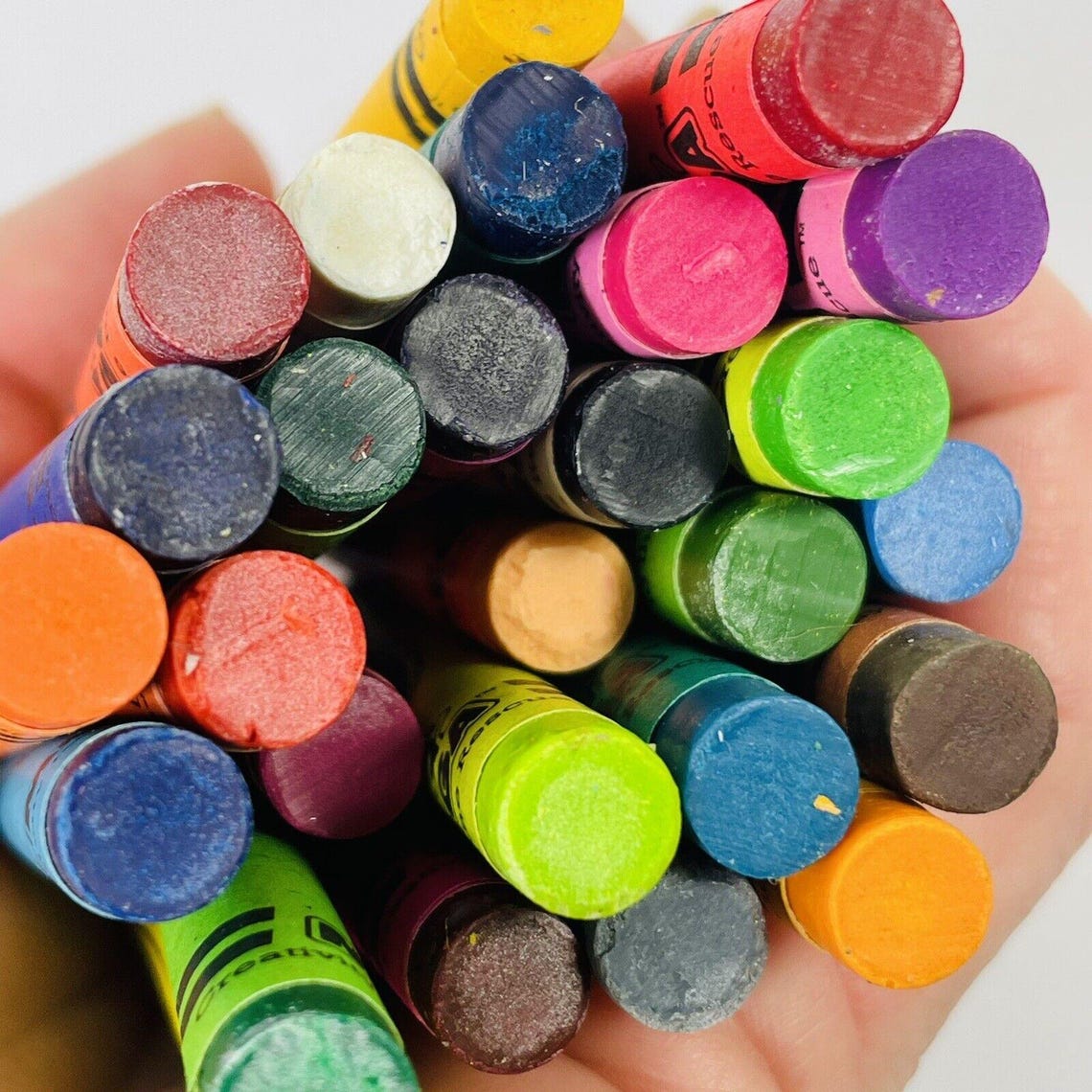 Roseart Mega Crayons Bonus 27 Bright Color Discontinued Rose Art ...